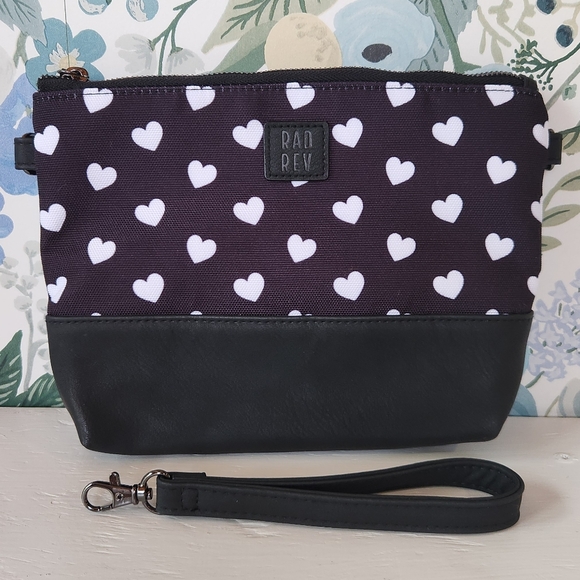 Rad Rev | Bags | Rad Rev Black White Heart Wetbag | Poshmark